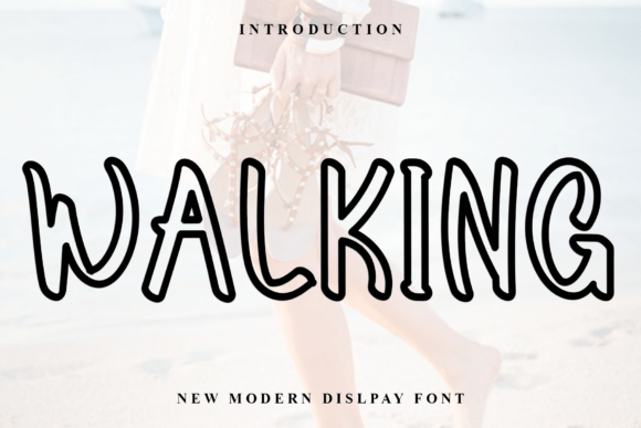 Walking Font Fonts Free Downloads