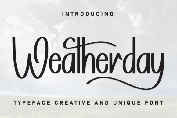 Weatherday Font Fonts Free Downloads