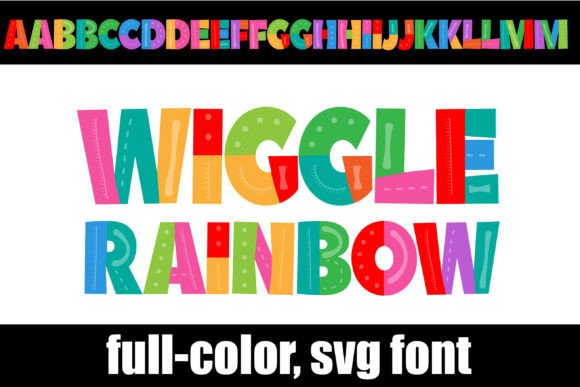 Wiggle-rainbow Font Fonts Free Downloads