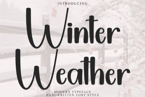Winter Weather Font Fonts Free Downloads