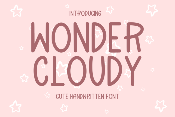 Wonder Cloudy Font Fonts Free Downloads
