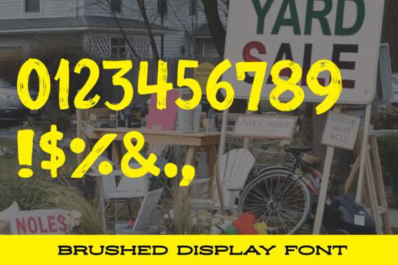 Yard Sale Sign Font Fonts Free Downloads