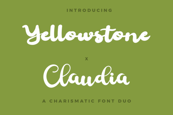 Yellowstone X Claudia Duo Font Fonts Free Downloads