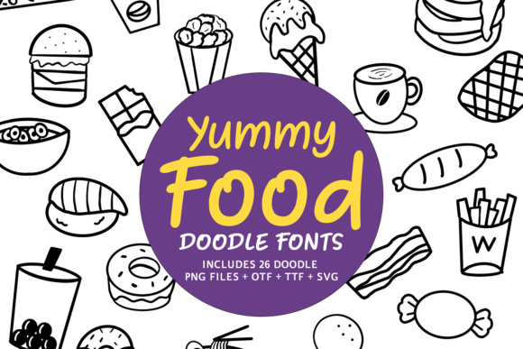 Yummy Food Font Fonts Free Downloads