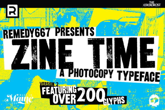 Zine Time Font Fonts Free Downloads